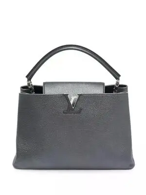 LOUIS VUITTON Capucines Mm Tote Bag - Grey