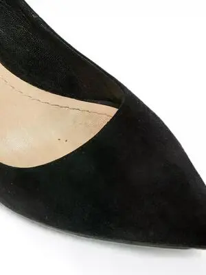 Dior Leather Suede Heart Detail Pointed Toe Pumps