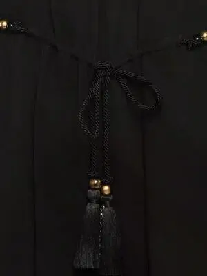 Saint Laurent Embroidered Square-neck Mini Dress