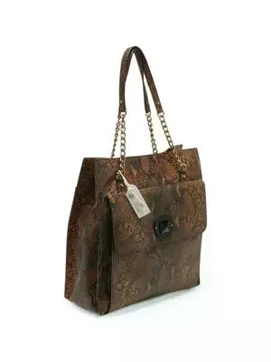 Kate Spade New York South Kensington Denee Python-embossed Leather Tote Bag - Brown