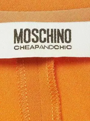 Moschino Crepe Peter Pan Collar Midi Dress