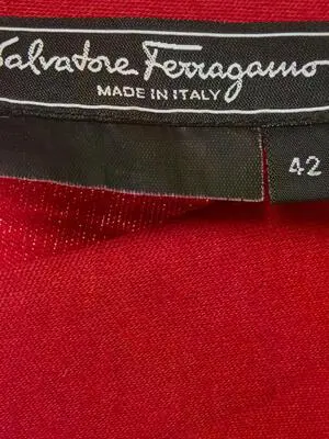 FERRAGAMO Sleeveless Origami-pleated Wool Dress