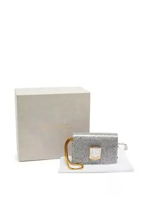 JIMMY CHOO Lockett Glitter Clutch Bag