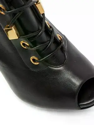 GIUSEPPE ZANOTTI Cut-out Lace-up Stiletto Ankle Boots