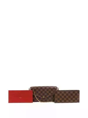 LOUIS VUITTON Pochette Felicie Damier Ebene Shoulder Bag