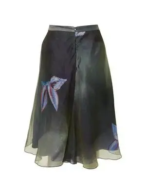 Giorgio Armani Printed Silk Mini Skirt