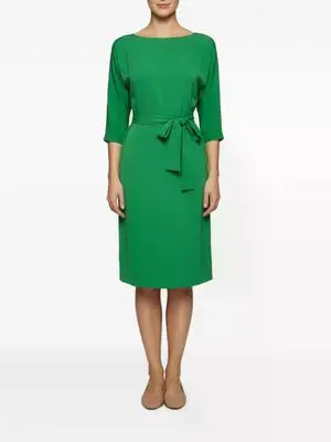 Diane Von Furstenberg Belted Crepe Midi Dress