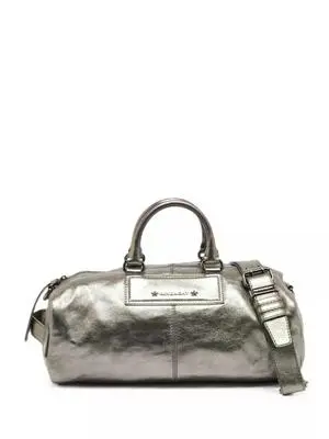 Givenchy Textured Logo Plaque Travel Bag - Silver