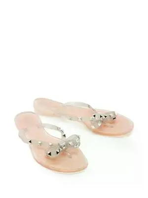 Valentino Garavani Rockstud Embellished Thong Flip-flops
