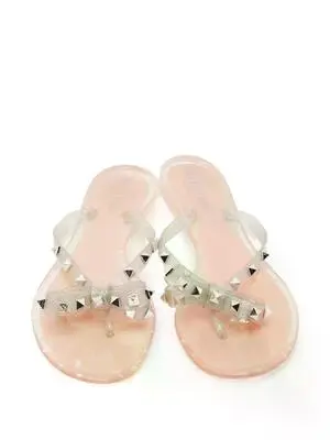 Valentino Garavani Rockstud Embellished Thong Flip-flops