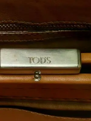 TOD'S Frame Leather Tote Bag