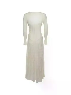 Missoni Crochet Knit Twisted Neckline Maxi Dress