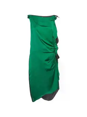 LANVIN Sleeveless Ruffled Midi Dress