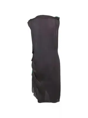 LANVIN Sleeveless Ruffled Midi Dress