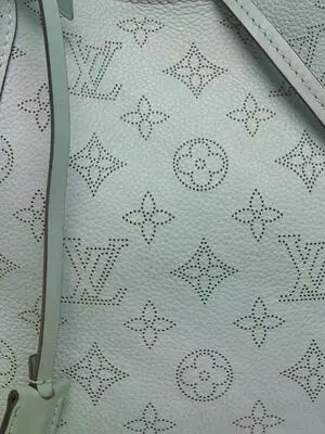 LOUIS VUITTON Louis Vuitton PM Hina Leather Tote Bag Blue