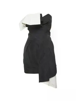 Alexandre Vauthier Asymmetrical Pleated Mini Dress