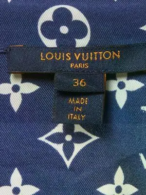 LOUIS VUITTON Monogram Silk Pajamas