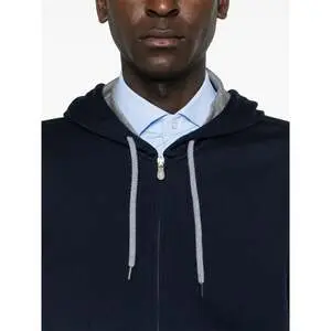 Brunello Cucinelli Zip-up Hoodie - Blue