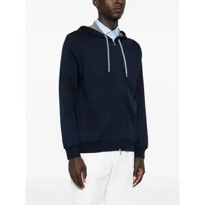 Brunello Cucinelli Zip-up Hoodie - Blue