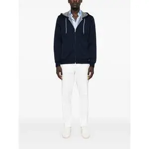 Brunello Cucinelli Zip-up Hoodie - Blue