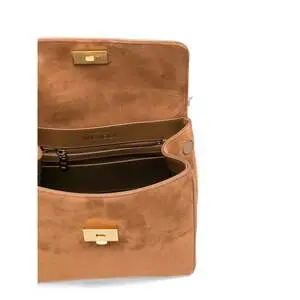 Dolce & Gabbana Calf Leather Top Handle Bag - Brown