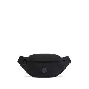 Moncler Polyamide And Polyester Belt Bag With Leather Trims - Black