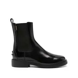 TOD'S Calf Leather Chelsea Boots - Black
