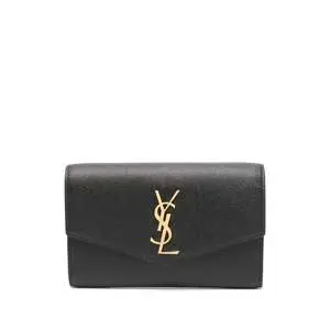 Saint Laurent Leather Clutch Bag - Black