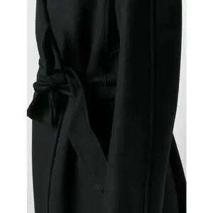 Max Mara Belted Wool Duster Coat - Black