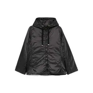 Max Mara Puffer Jacket With Drawstring Hood - Black
