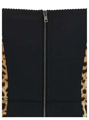 Dolce & Gabbana Leopardo Print Corset Dress