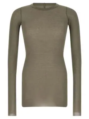 Rick Owens Rib Ls T' T-shirt - Gray