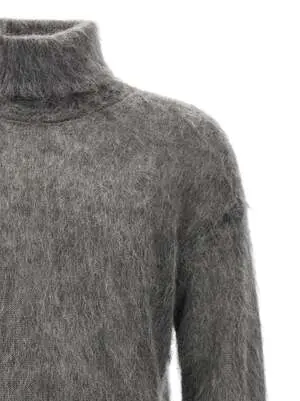 Saint Laurent Mohair Blend Turtleneck Sweater
