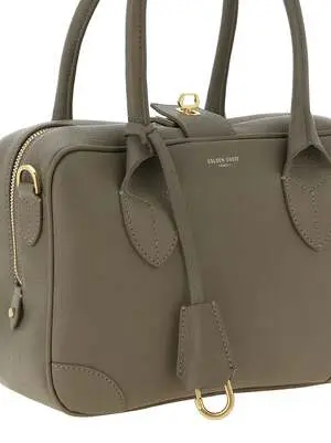 GOLDEN GOOSE Vita Leather Handbag With Metal Spin Closure