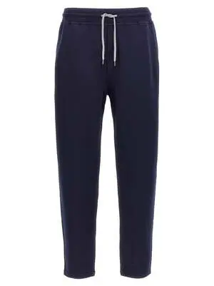 Brunello Cucinelli Cotton Blend Joggers - Blue