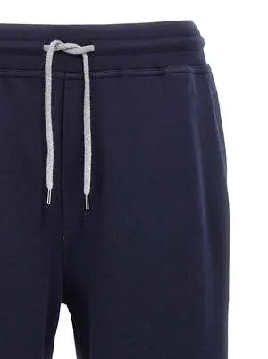 Brunello Cucinelli Cotton Blend Joggers - Blue