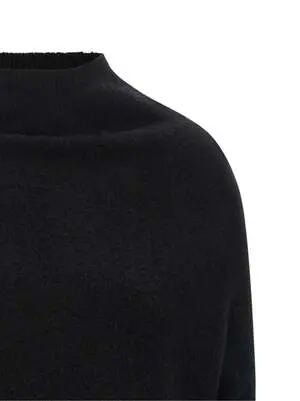 Rick Owens Cashmere Blend Crater High Neck Sweater