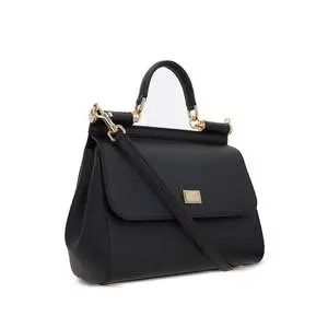 Dolce & Gabbana Tote Bag With Top Handle And Shoulder Strap - Black