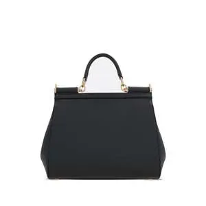 Dolce & Gabbana Tote Bag With Top Handle And Shoulder Strap - Black