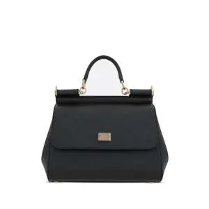 Dolce & Gabbana Tote Bag With Top Handle And Shoulder Strap - Black