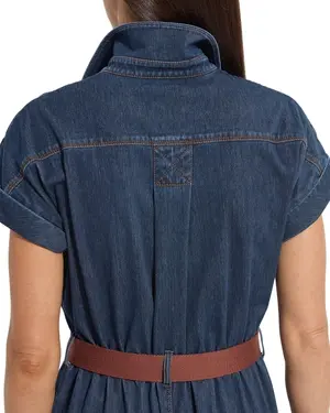 Lyssé Zelda Midi Belted Denim Dress