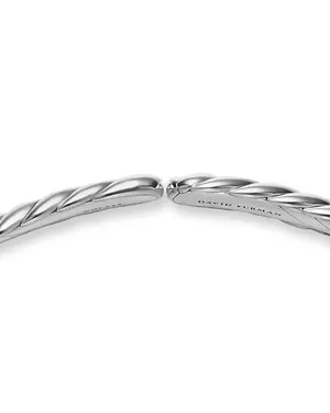 David Yurman Sculpted Cable Flex Necklace In Sterling 11mm