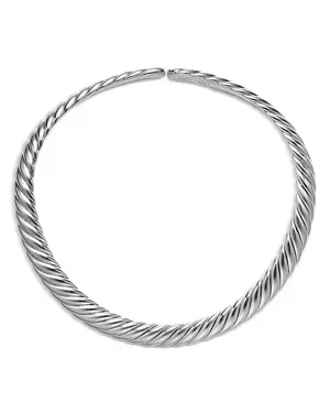 David Yurman Sculpted Cable Flex Necklace - Silver