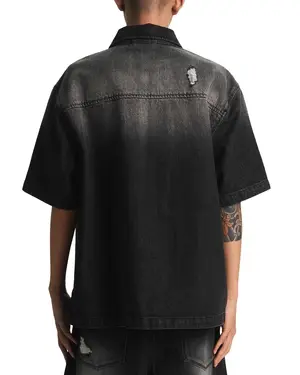 RtA Distressed Zip Shirt