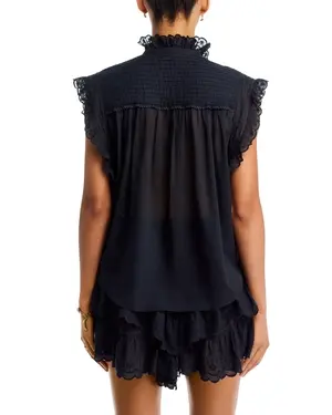 Isabel Marant Étoile Dersia" Embroidered Cotton Blouse