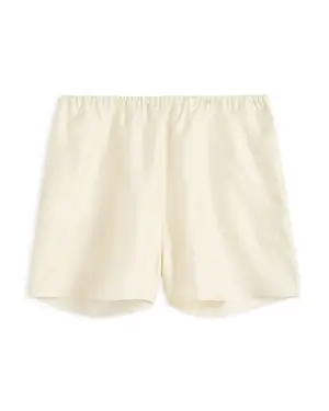 TOTEME Monogram Silk Pajama Shorts