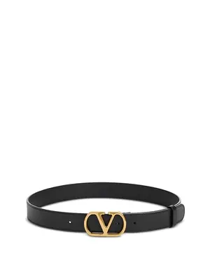 Valentino Garavani Vlogo Leather Belt