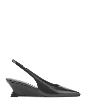 MARC FISHER LTD. Slingback Wedge Pumps - Black