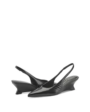 MARC FISHER LTD. Slingback Wedge Pumps - Black