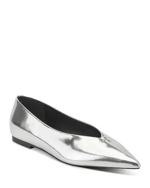 MARC FISHER LTD. Casee Pointed Flats - Silver